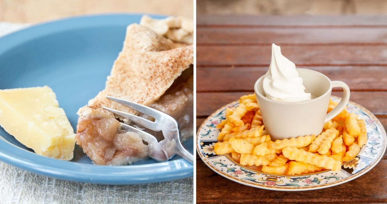 Essas estranhas combinações de alimentos estão por todo os EUA, mas as ...